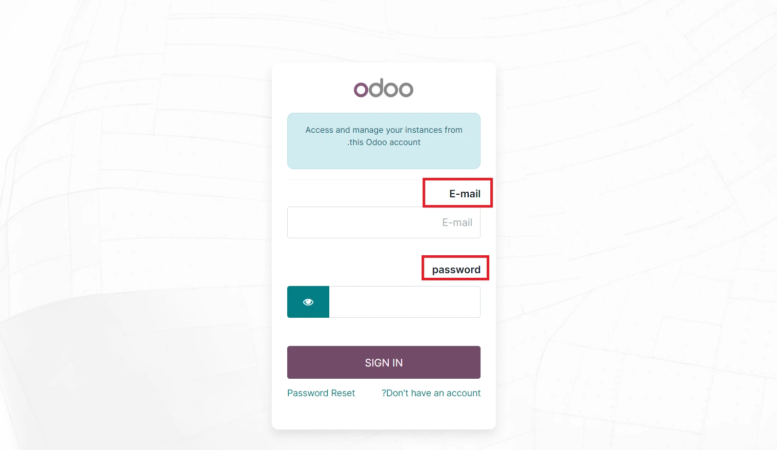 How to login to Odoo 17?